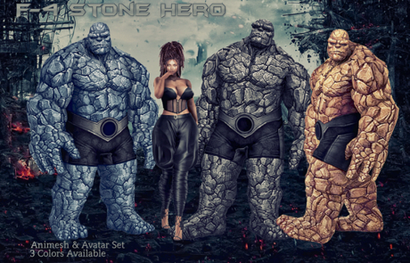 Second Life Marketplace - [NTC] F-4 Stone Brown Hero Avatar & Animesh